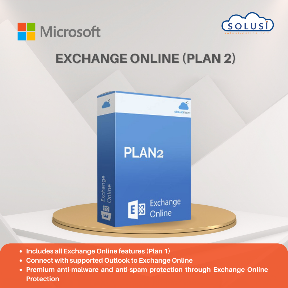 Harga Jual Lisensi Exchange Online (Plan 2) Original 2022 | Solusi Online