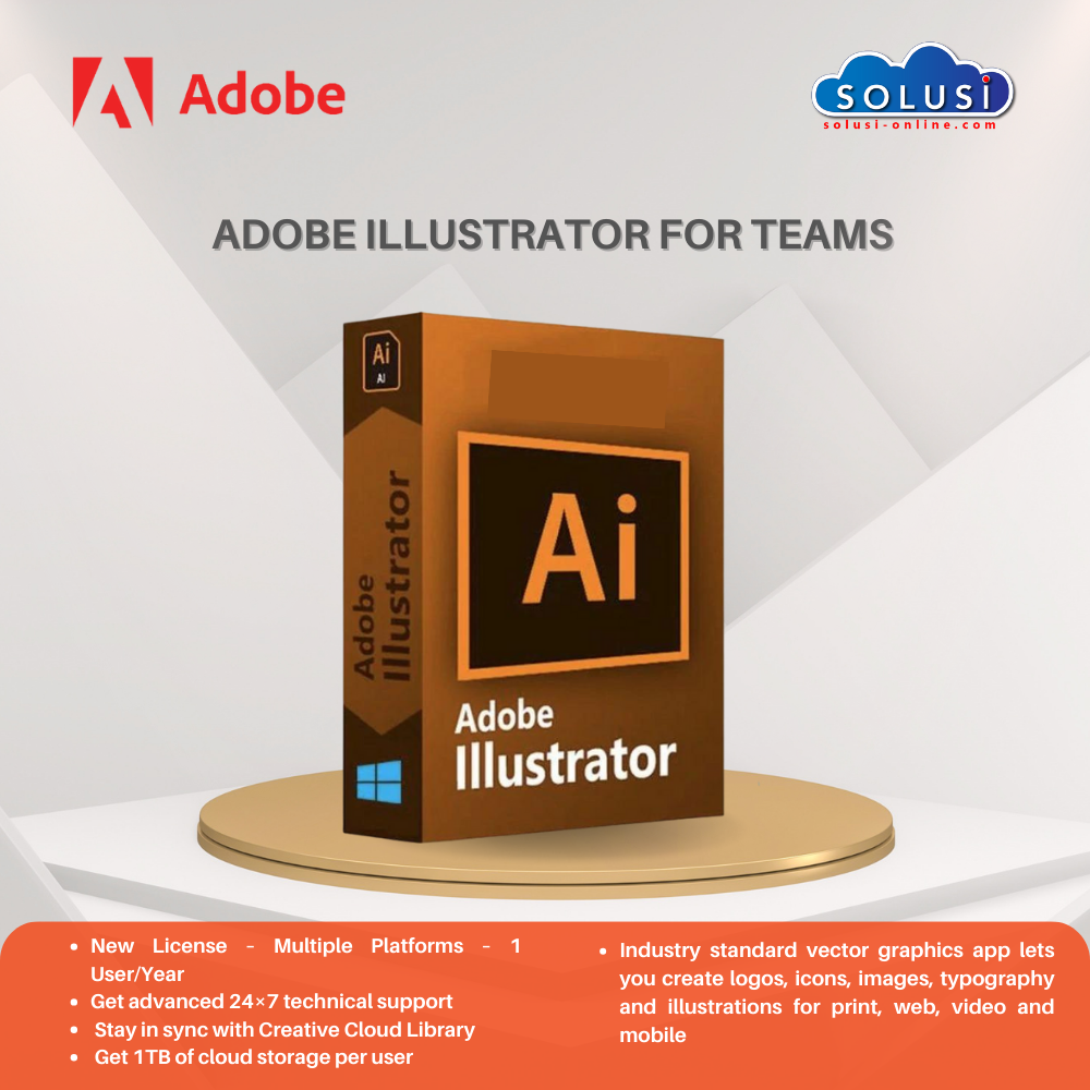 Harga Jual Lisensi Adobe Illustrator For Teams Original 2024 | Solusi ...
