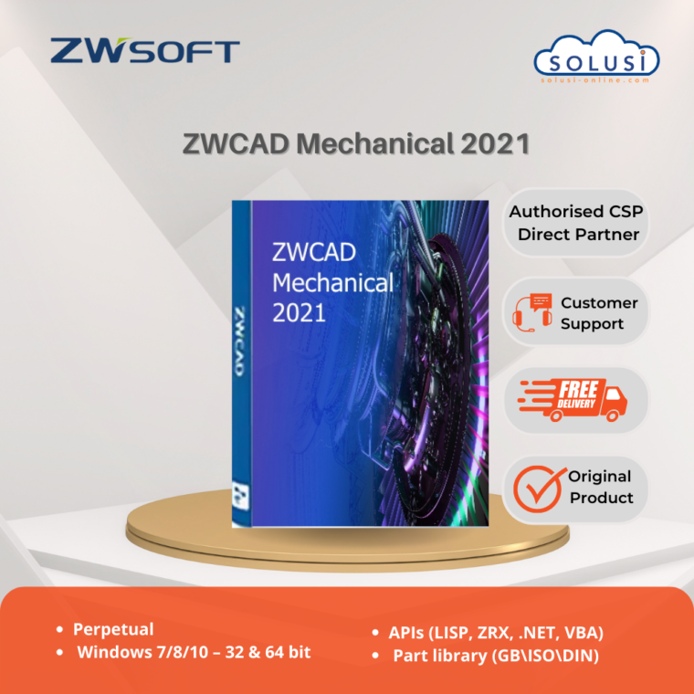 Harga Jual ZWSOFT ZWCAD 3D Lisensi Original | Solusi Online