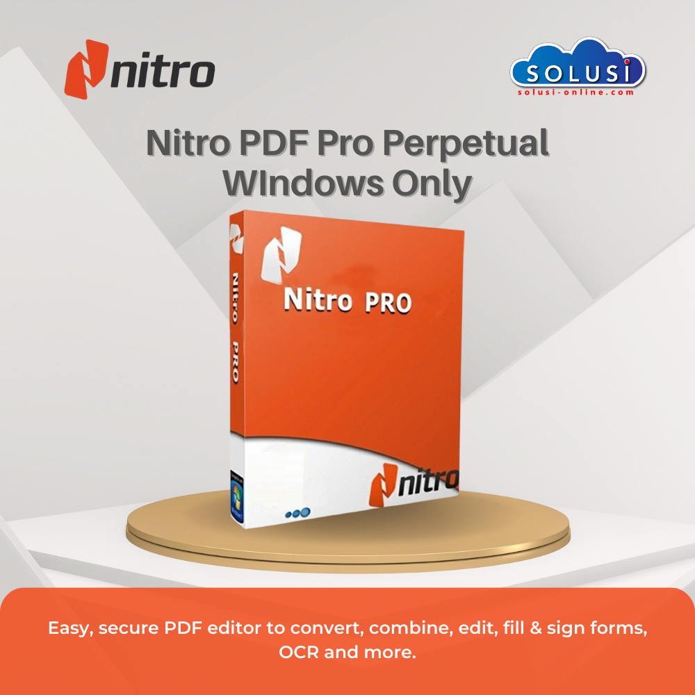 Harga Jual Lisensi Nitro PDF Pro Perpetual WIndows Only Original 2024 | Solusi Online