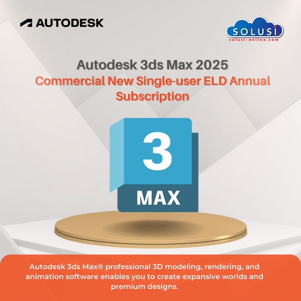 Harga Jual Lisensi Autodesk 3ds Max 2025 Commercial New Single-user ELD Annual Subscription ...